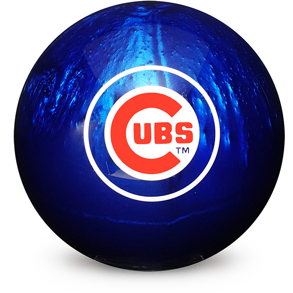 Chicago Cubs engraved MLB team regulation plastic bowling ball