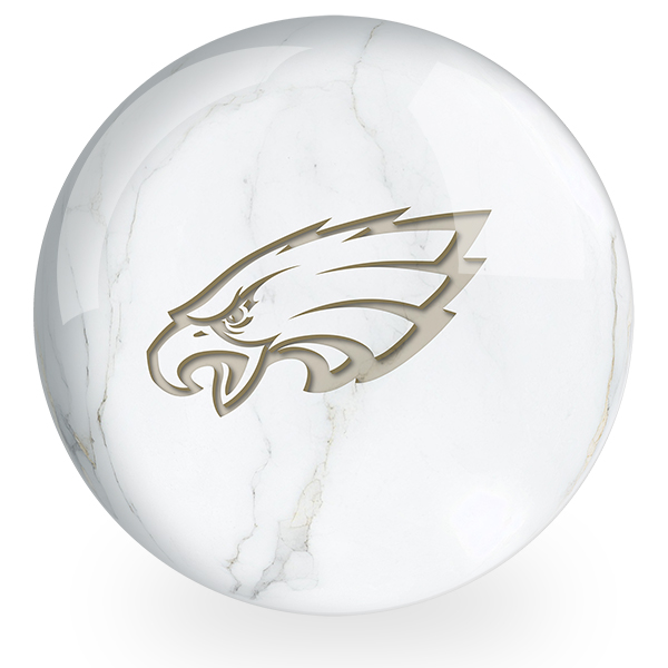 Philadelphia Eagles regulation NFL bowing ball white marble design