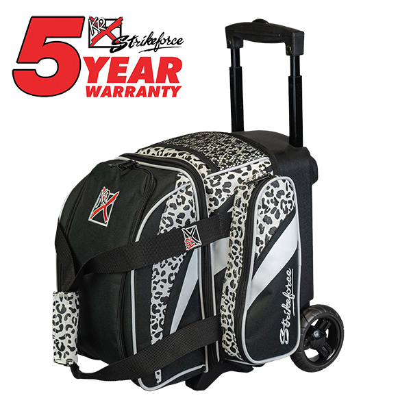 Cruiser Single Roller - White Leopard bowling ball bag