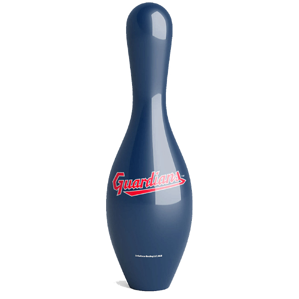 MLB Cleveland Guardians logo regulation size bowling pin