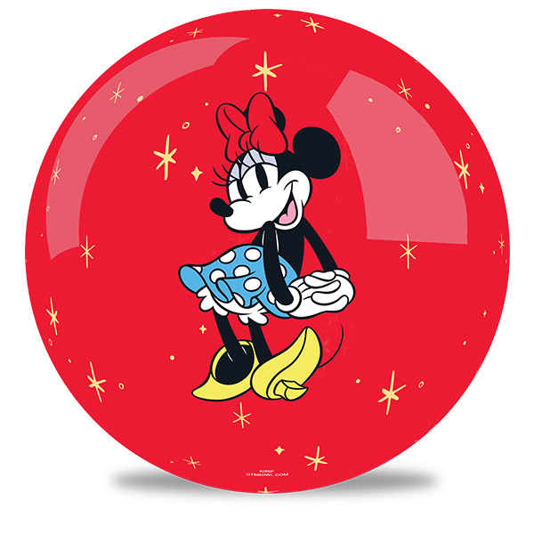 Disney character minnie mouse bowling ball polyester spare ball drillible