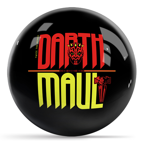 Disney Lucas Star Wars villan Darth Maul bowling ball polyester spare ...