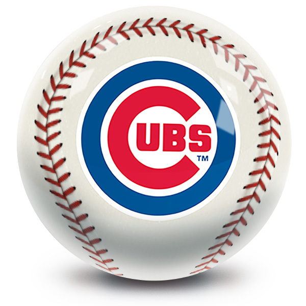 MLB Chicago Cubs baseball designed regulation size bowling ball