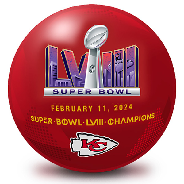 Super Bowl LVIII Champion KC Chiefs bowling ball