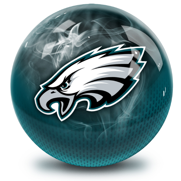 Philadelphia Eagles regulation NFL bowing ball on fire design