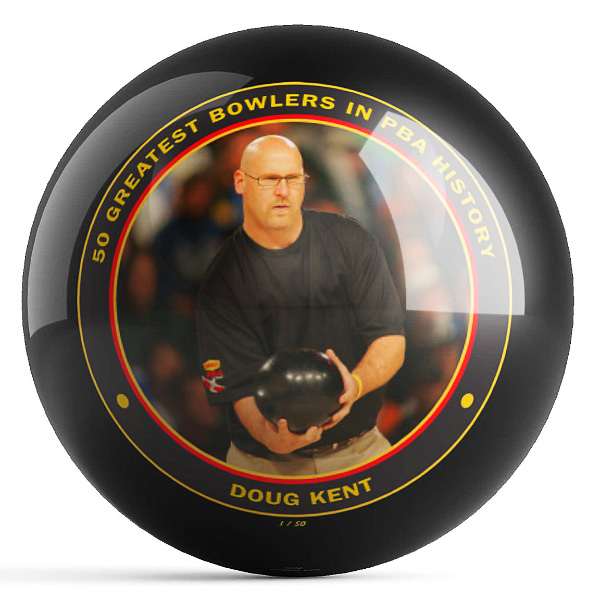 Doug Kent - PBA 50th Anniversary Plastic Bowling Ball