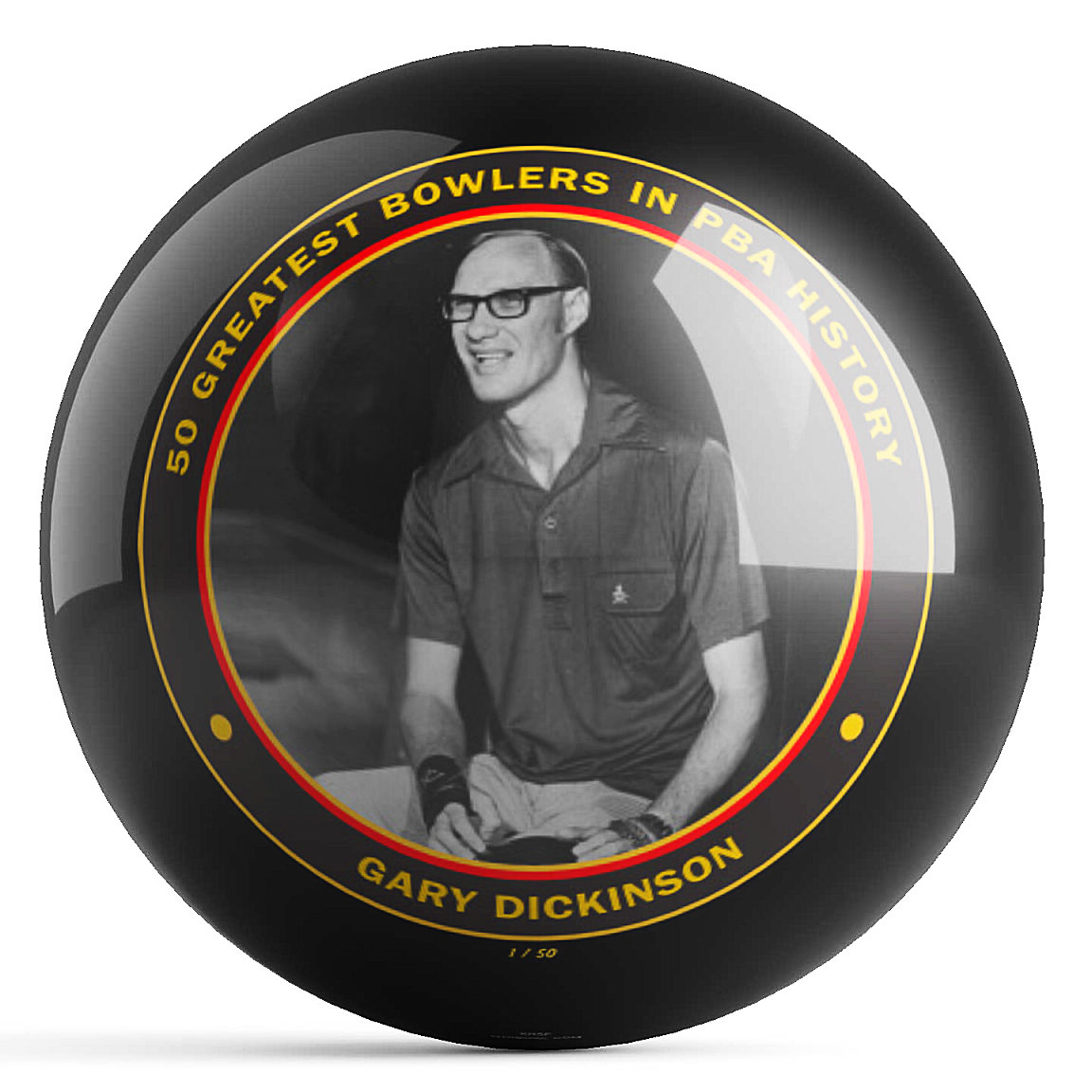 Gary Dickinson - PBA 50th Anniversary Plastic Bowling Ball