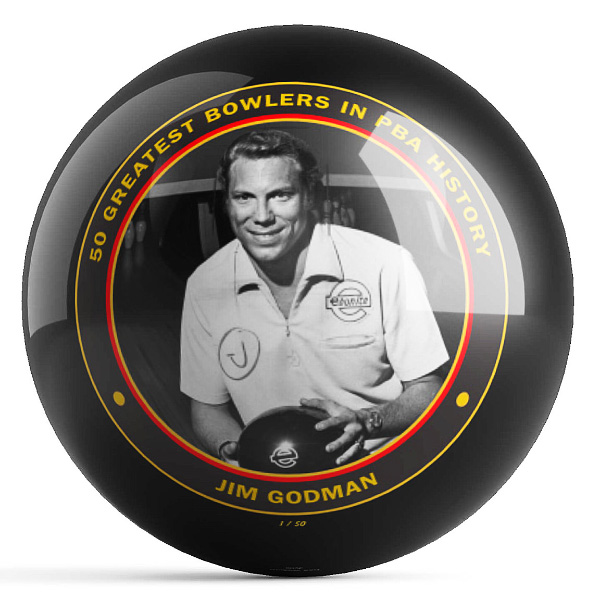 Jim Godman - PBA 50th Anniversary Plastic Bowling Ball