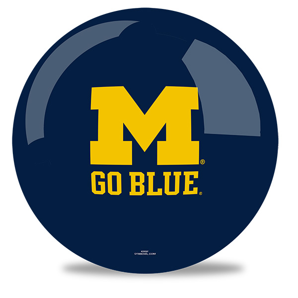 University of Michigan Wolverines Plastic Bowling Ball, ncaa, Michigan ...